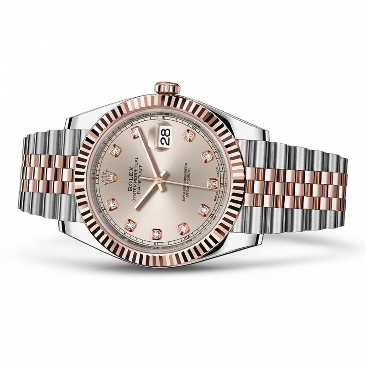 Đồng hồ Rolex Datejust 41mm Sundust Dial 18K Everose Gold Oyster 126331